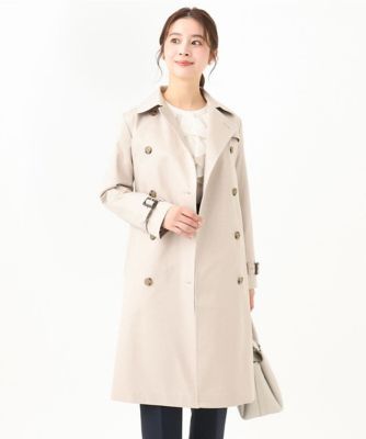 小さいサイズ】ベーシックトレンチコート／撥水加工・防花粉 | MK