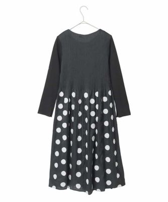 ヒロコビス（hirokobis）/【小さいサイズ】ドット柄カットジャカードワンピース 小さいサイズ】ドット柄カットジャカードワンピース | HIROKO BIS