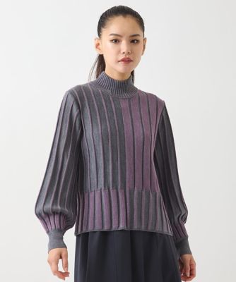 ヒロコビス（hirokobis）/【小さいサイズ/アンサンブル対応】プレーティングリブニットプルオーバー 小さいサイズ／アンサンブル対応】プレーティングリブニットプル