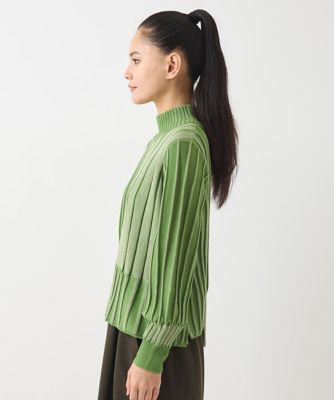 小さいサイズ／アンサンブル対応】プレーティングリブニットプル