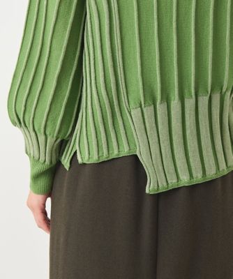 小さいサイズ／アンサンブル対応】プレーティングリブニットプル