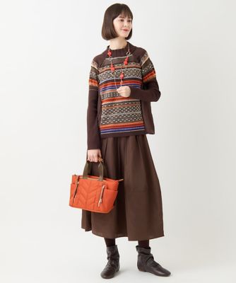 小さいサイズ／洗濯機で洗える】タックコクーンスカート | HIROKO BIS