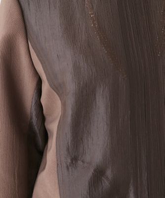 小さいサイズ】異素材ドッキングコンパクトジャケット ／洗える