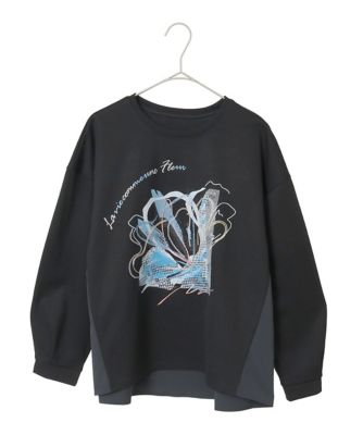 小さいサイズ】グラフィカルモチーフデザインスウェット ／洗える