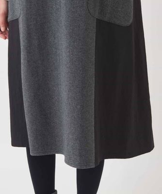 小さいサイズ】異素材Vネックジャンパースカート | HIROKO BIS（Women