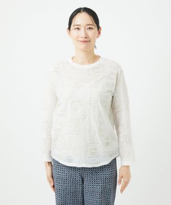 洗える・日本製］ドットリップルプリントカットソー | GIANNI LO