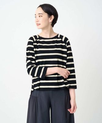 洗える・日本製］抜染ボーダープリントカットソー | GIANNI LO GIUDICE