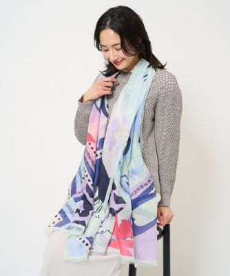 バードボタニカルシルク混ストール | GEORGES RECH (Women)/ジョルジュ