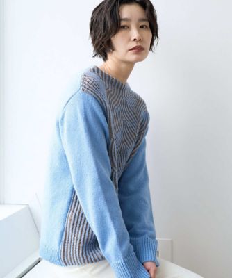 バイカラージャカードニット | GEORGES RECH (Women)/ジョルジュ