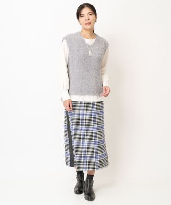 千鳥柄ツイードナロースカート | GEORGES RECH (Women)/ジョルジュ
