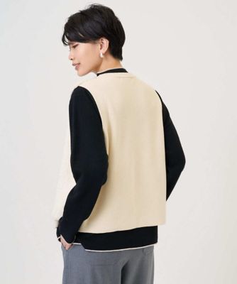 ボアニットコンビベスト | GEORGES RECH (Women)/ジョルジュ レッシュ