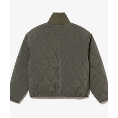 THERMORE中綿 ひょうたんキルティング ハイネックジップ