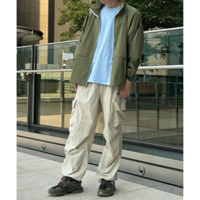 撥水 防風 ボリュームスリーブ ナイロンジャケット ／ スタンドジップ