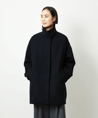 Super100ウールステンカラーコート | MICHEL KLEIN (Women