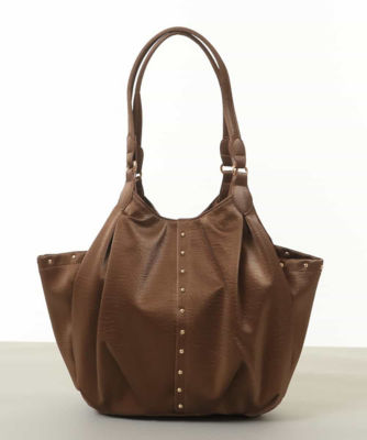 MK ミッシェルクラン バッグ（MK MICHEL  BAG）/[2WAY]スタッズデザインラウンドトートバッグ 2WAY］スタッズデザインラウンドトートバッグ | MK MICHEL KLEIN