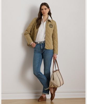 クレストパッチ ダイヤモンドキルテッド ジャケット